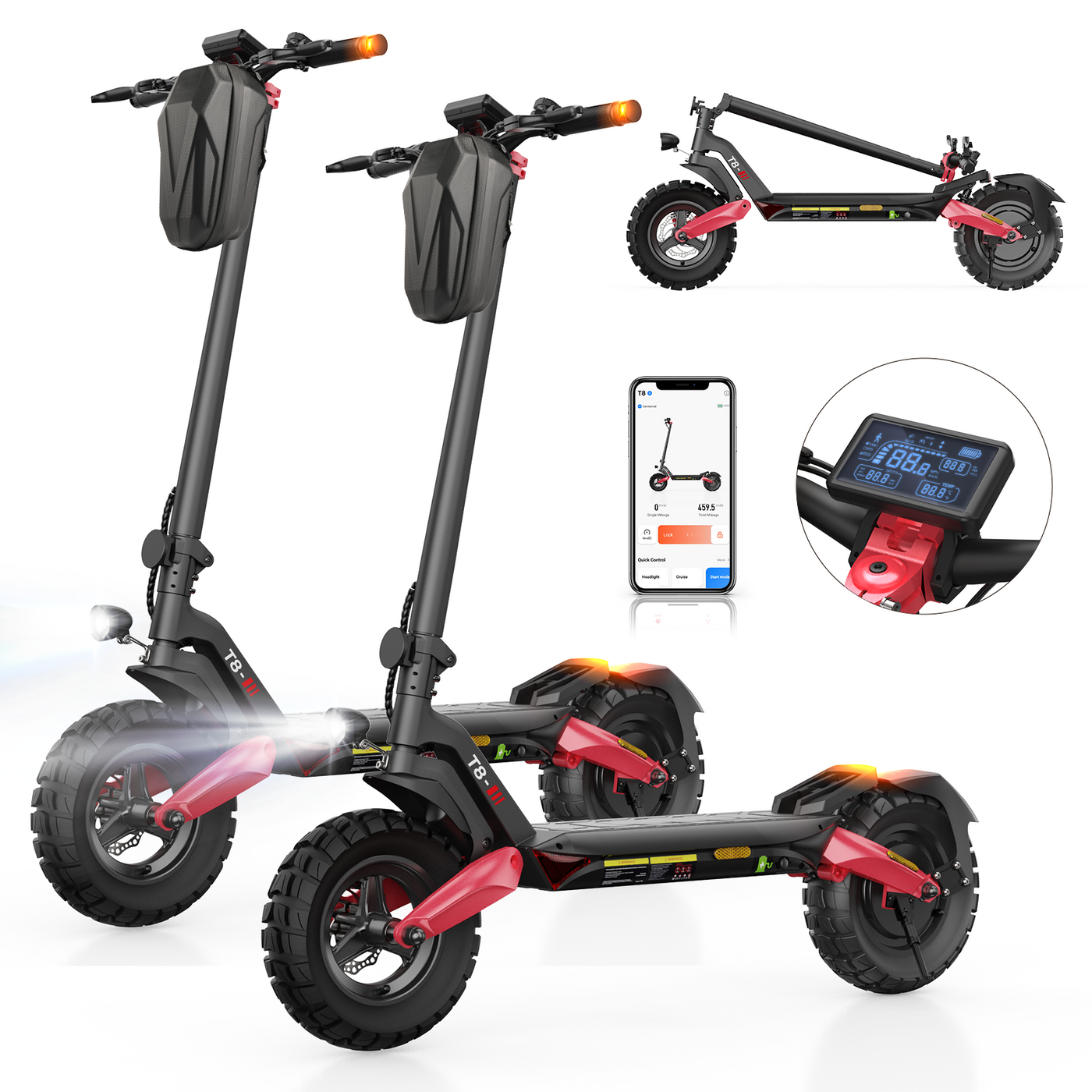 iScooter 1200W T8 Offroad E-Scooter Mit Straßenzulassung (ABE/eKFV ...